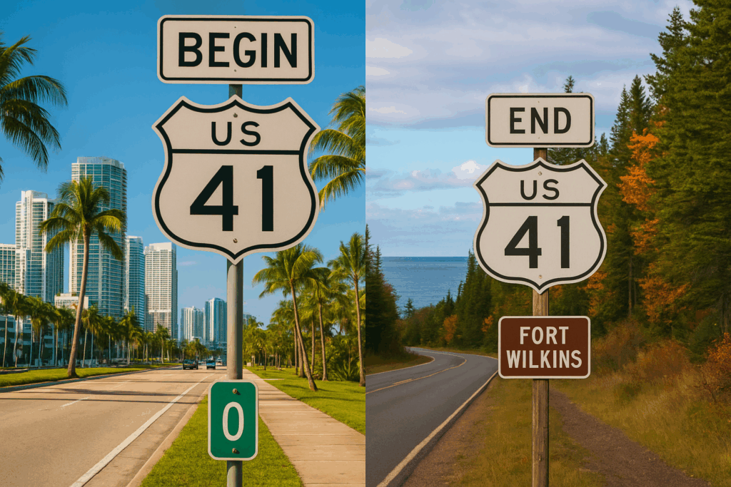 From Miami to Copper Harbor: The Two Ends of U.S. Highway 41 - FRNWH